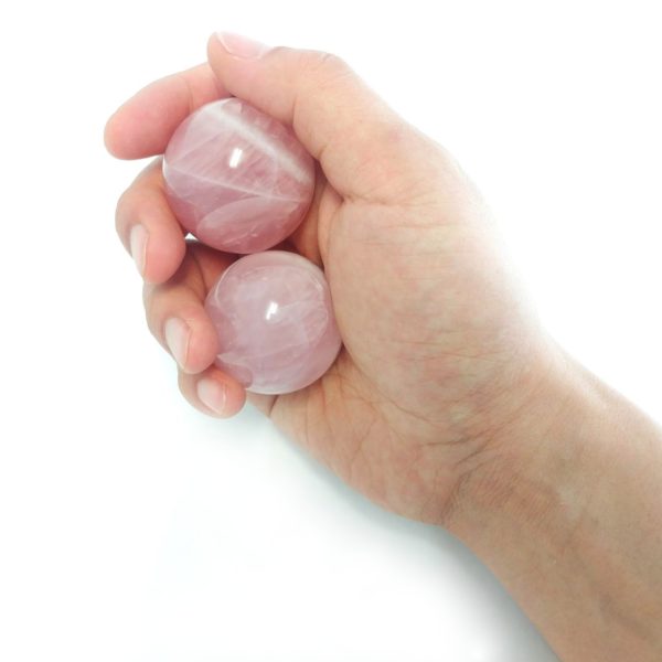 Rose Quartz Baoding Balls - BaodingBalls.com