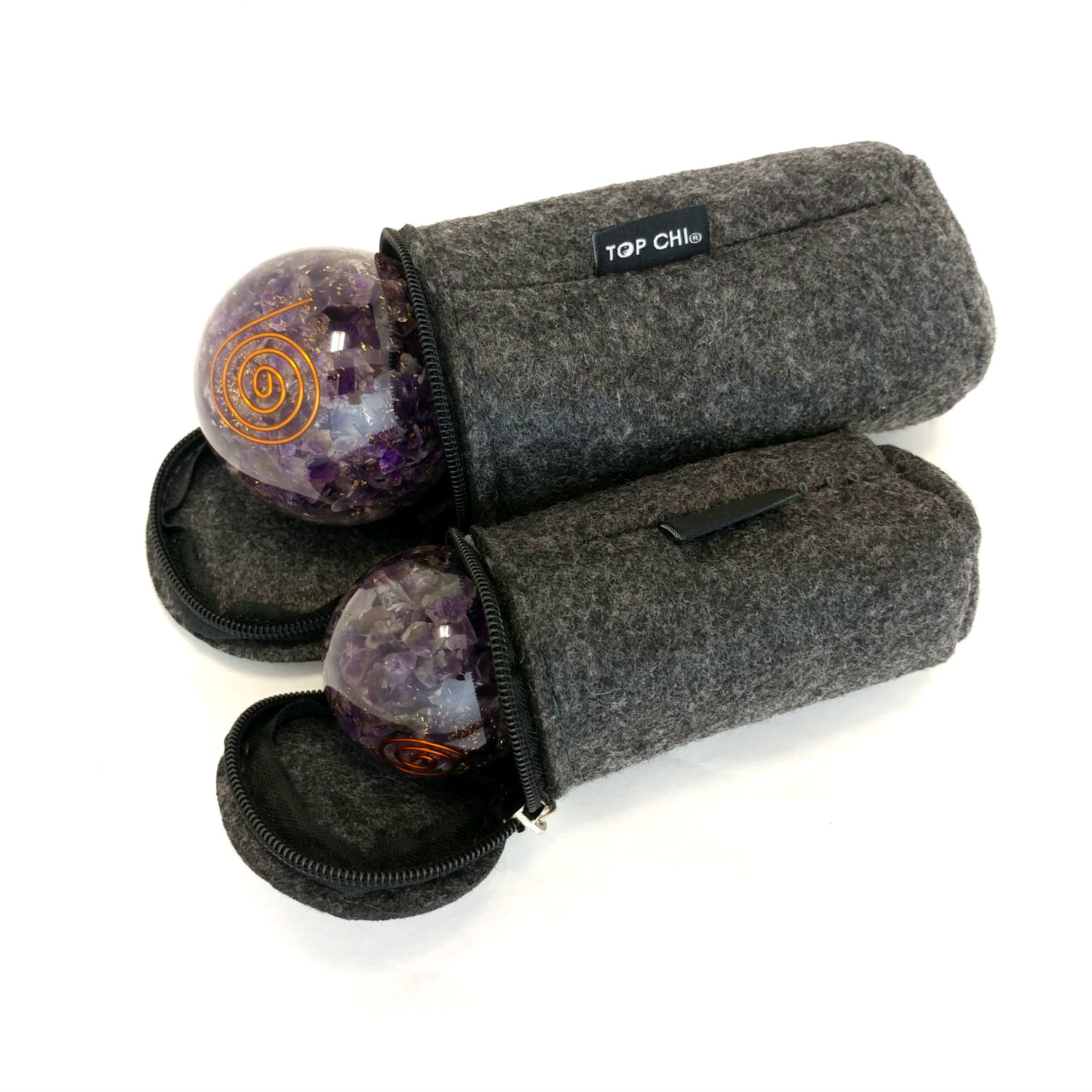 Amethyst Orgonite Baoding Balls - BaodingBalls.com