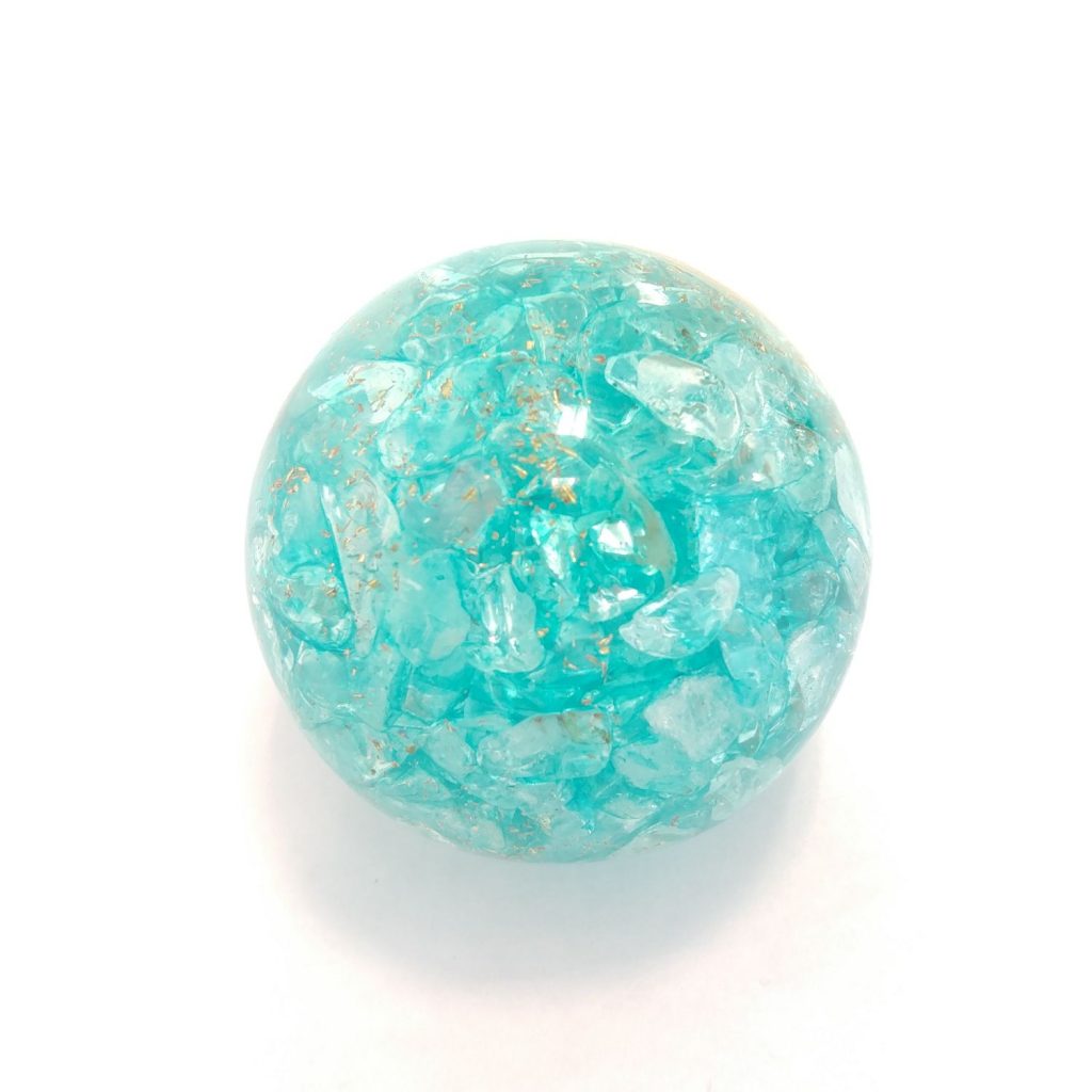 Aquamarine Quartz Orgonite Baoding Balls - BaodingBalls.com
