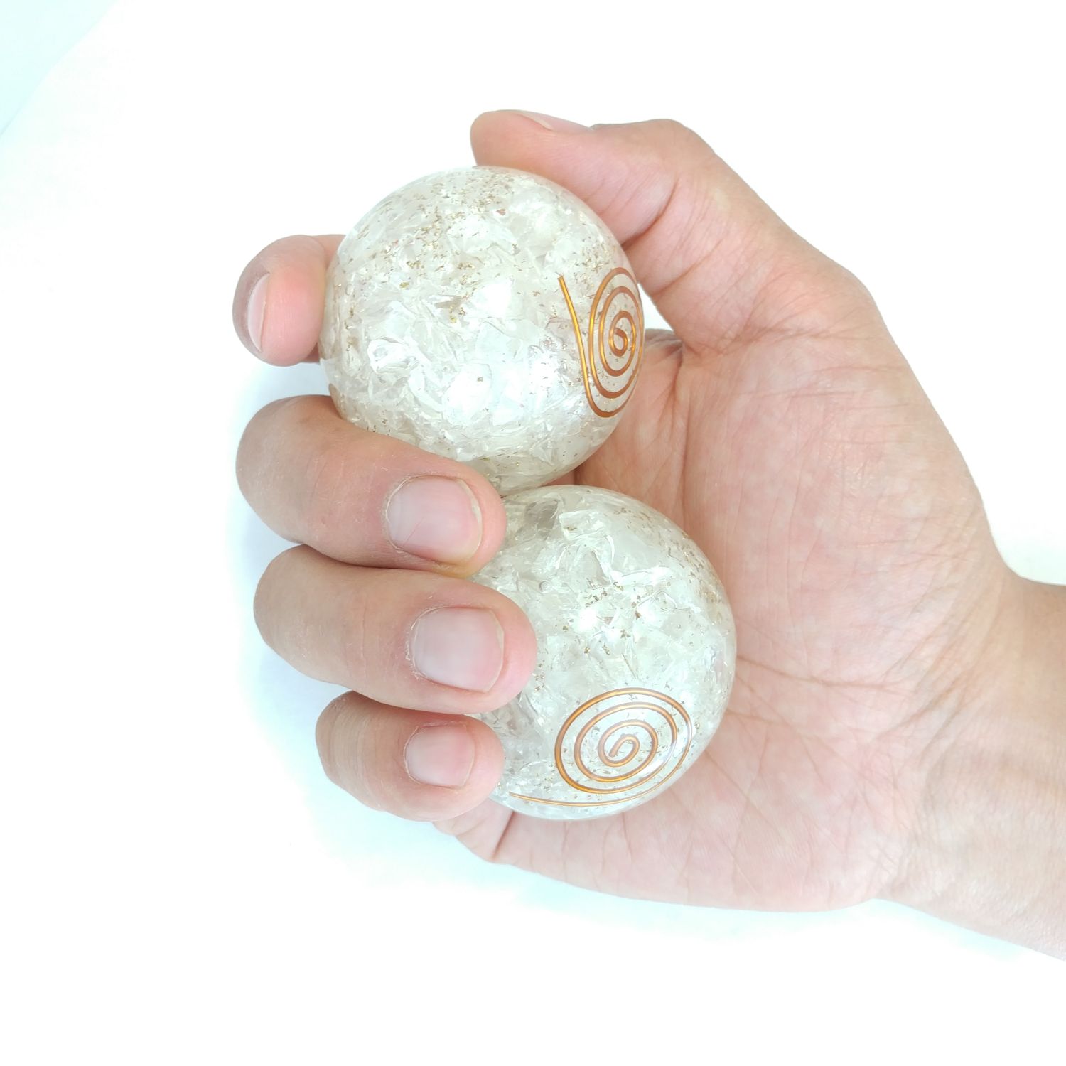 Quartz Orgonite Baoding Balls - BaodingBalls.com