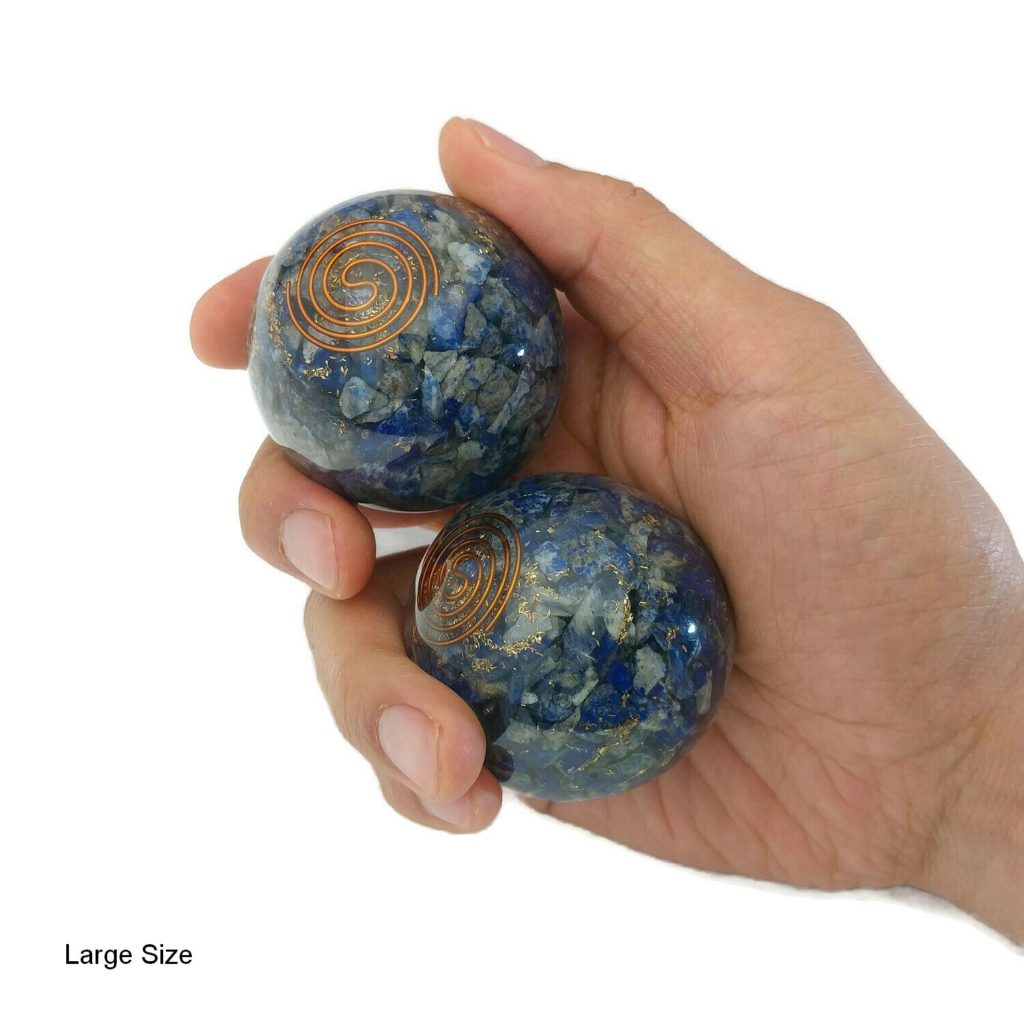 Lapis Lazuli Orgonite Baoding Balls - BaodingBalls.com