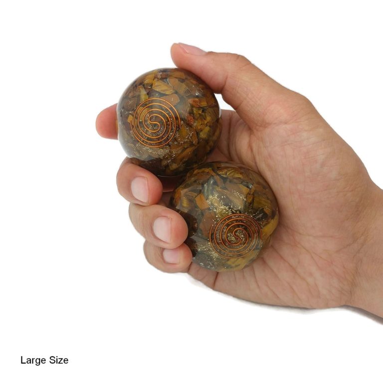 Tiger Eye Orgonite Baoding Balls - BaodingBalls.com