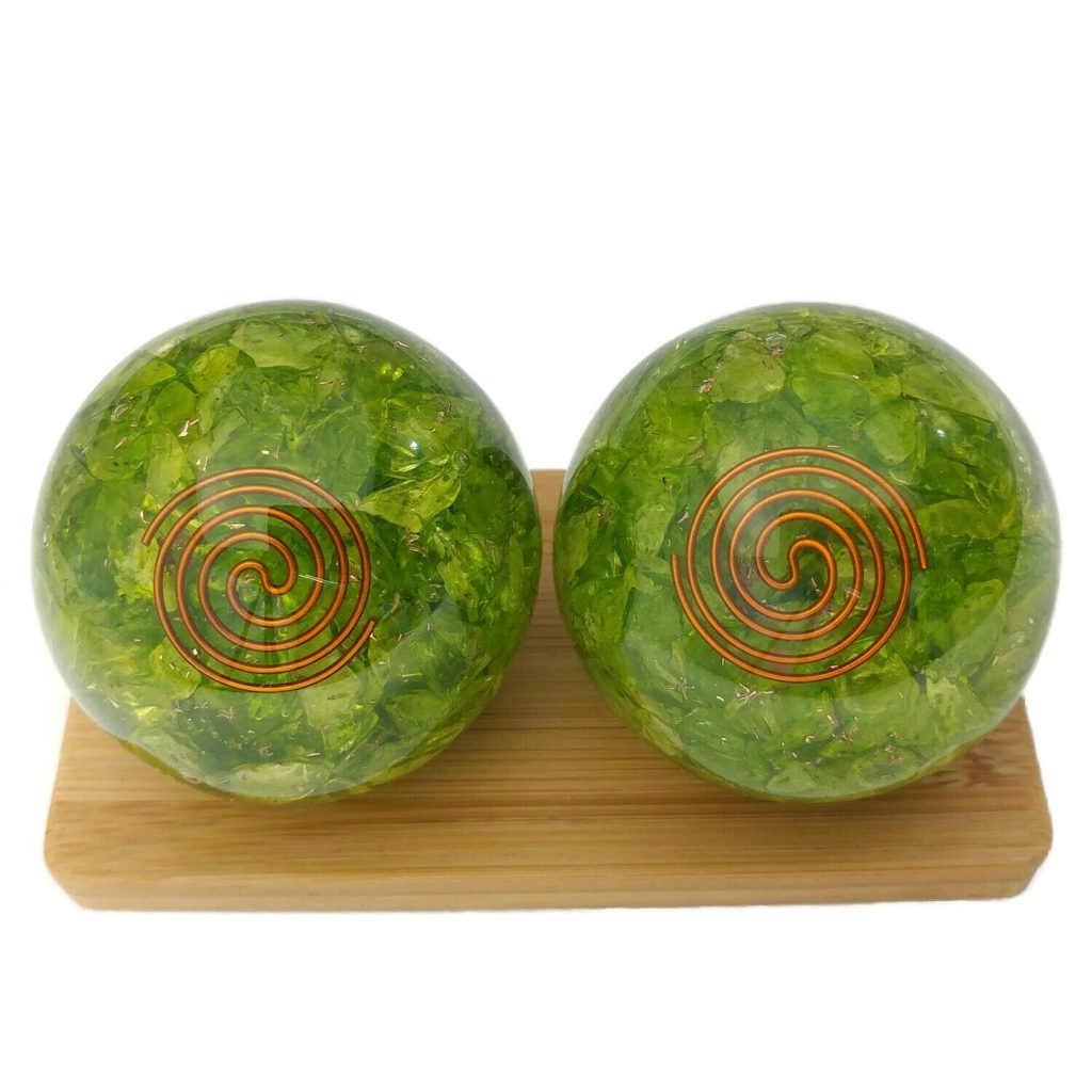 Black Obsidian Orgonite Baoding Balls - BaodingBalls.com