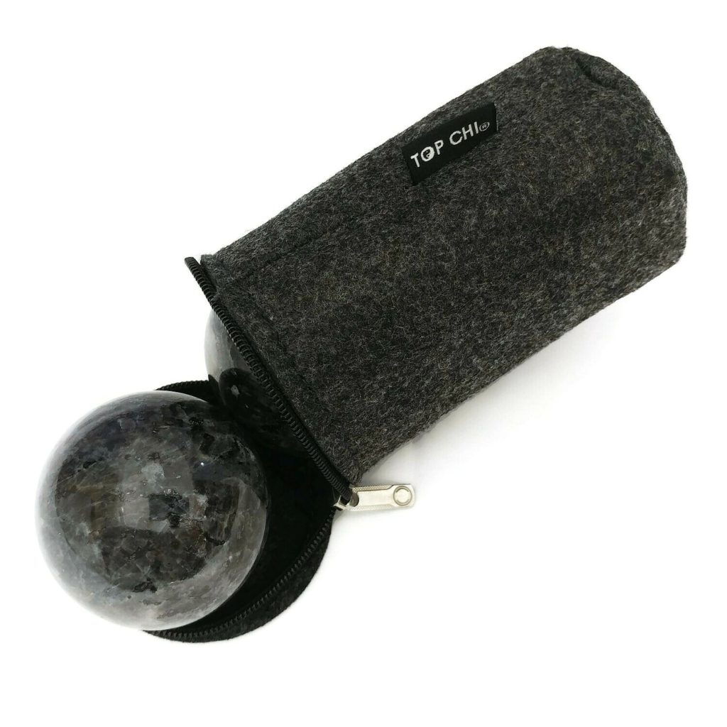 Blue Pearl Larvikite Baoding Balls - BaodingBalls.com