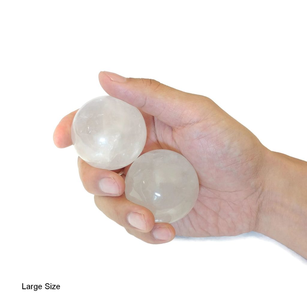 Clear Quartz Baoding Balls - BaodingBalls.com