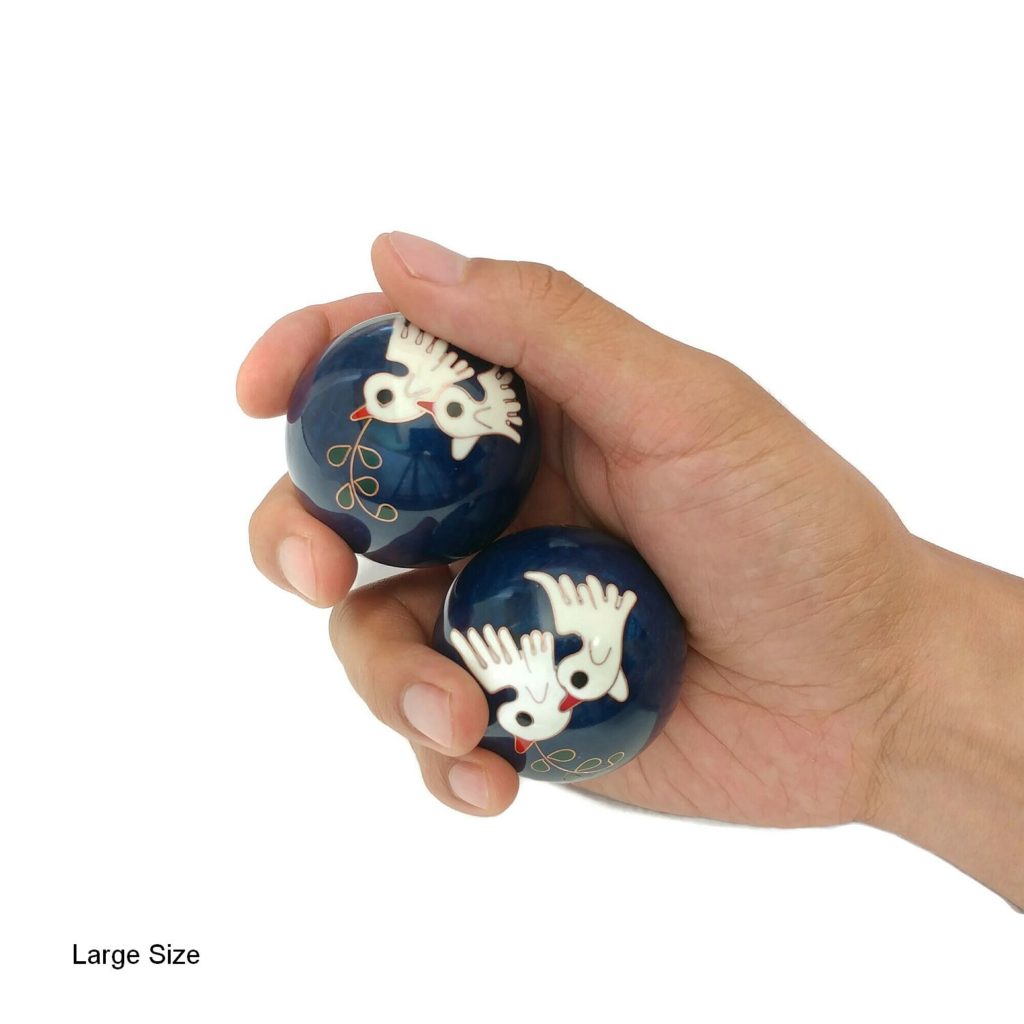 Dove with Olive Branch Baoding Balls - BaodingBalls.com